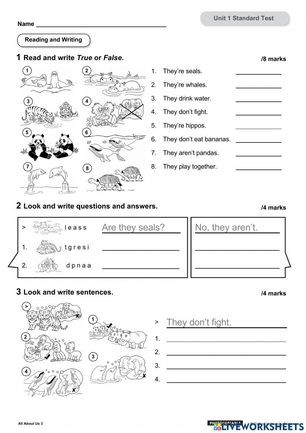 AAU3U1-Evaluaci… | Free Interactive Worksheets | 6799455