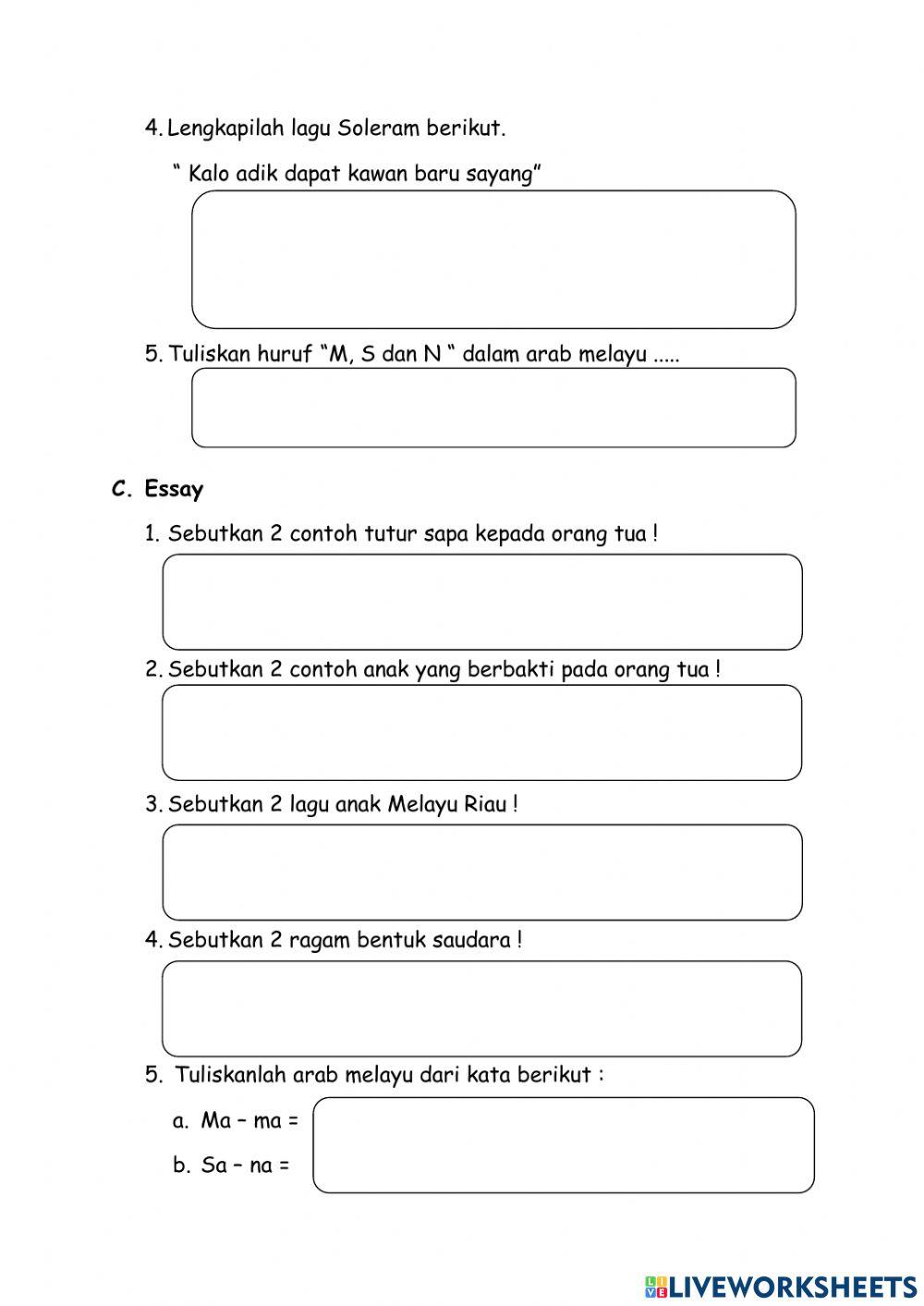 Pas 1 bmr p1 worksheet | Live Worksheets