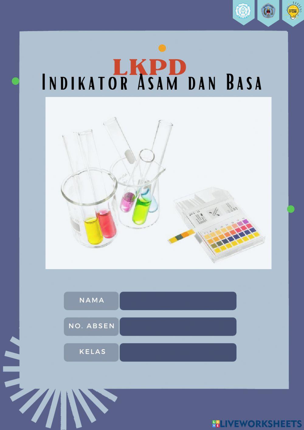 Indikator Asam dan Basa interactive worksheet | Live Worksheets
