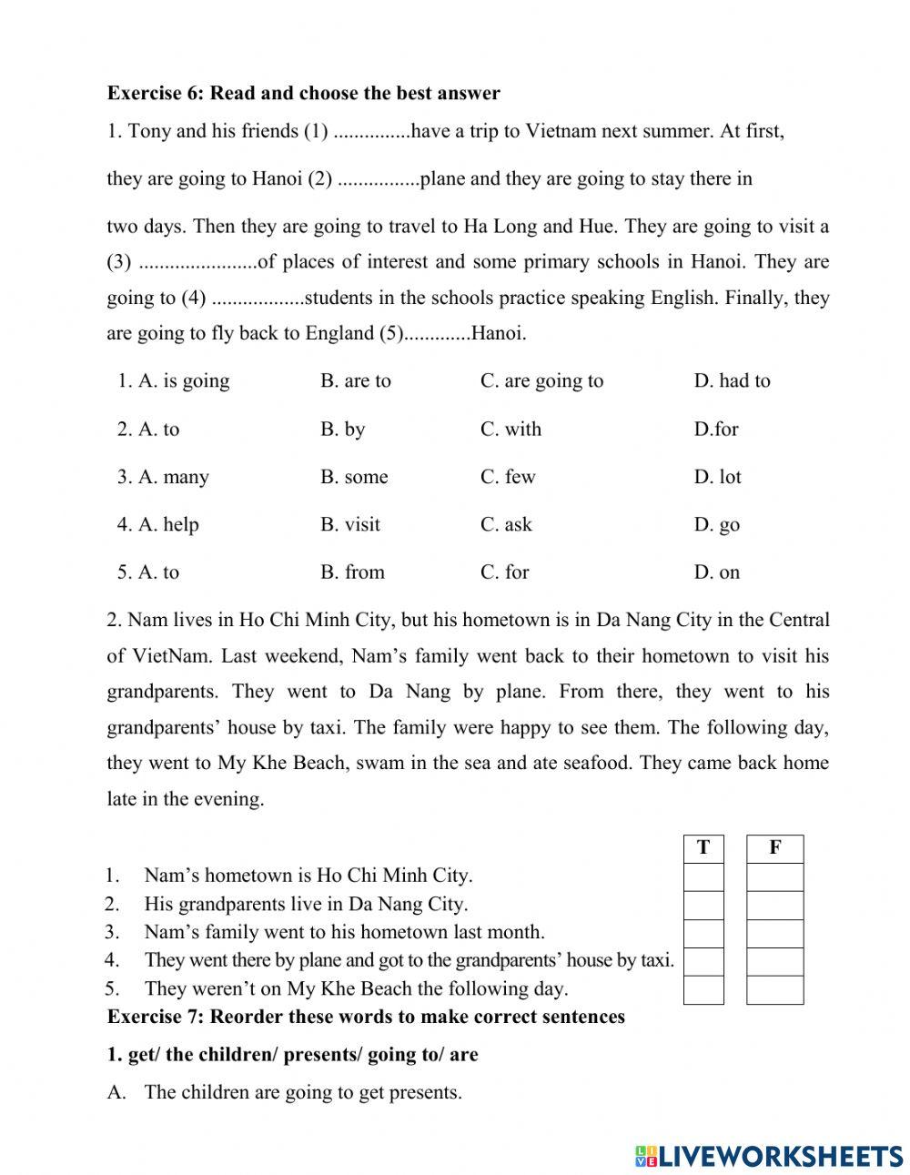 Grade 5 activity for 5 | Live Worksheets