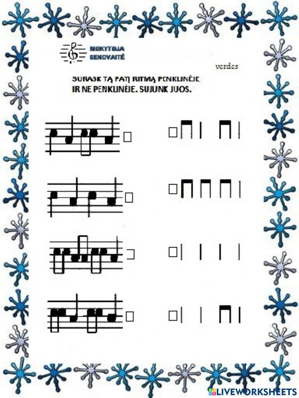 Ritmas 1735972 | Genovaite22 | Live Worksheets