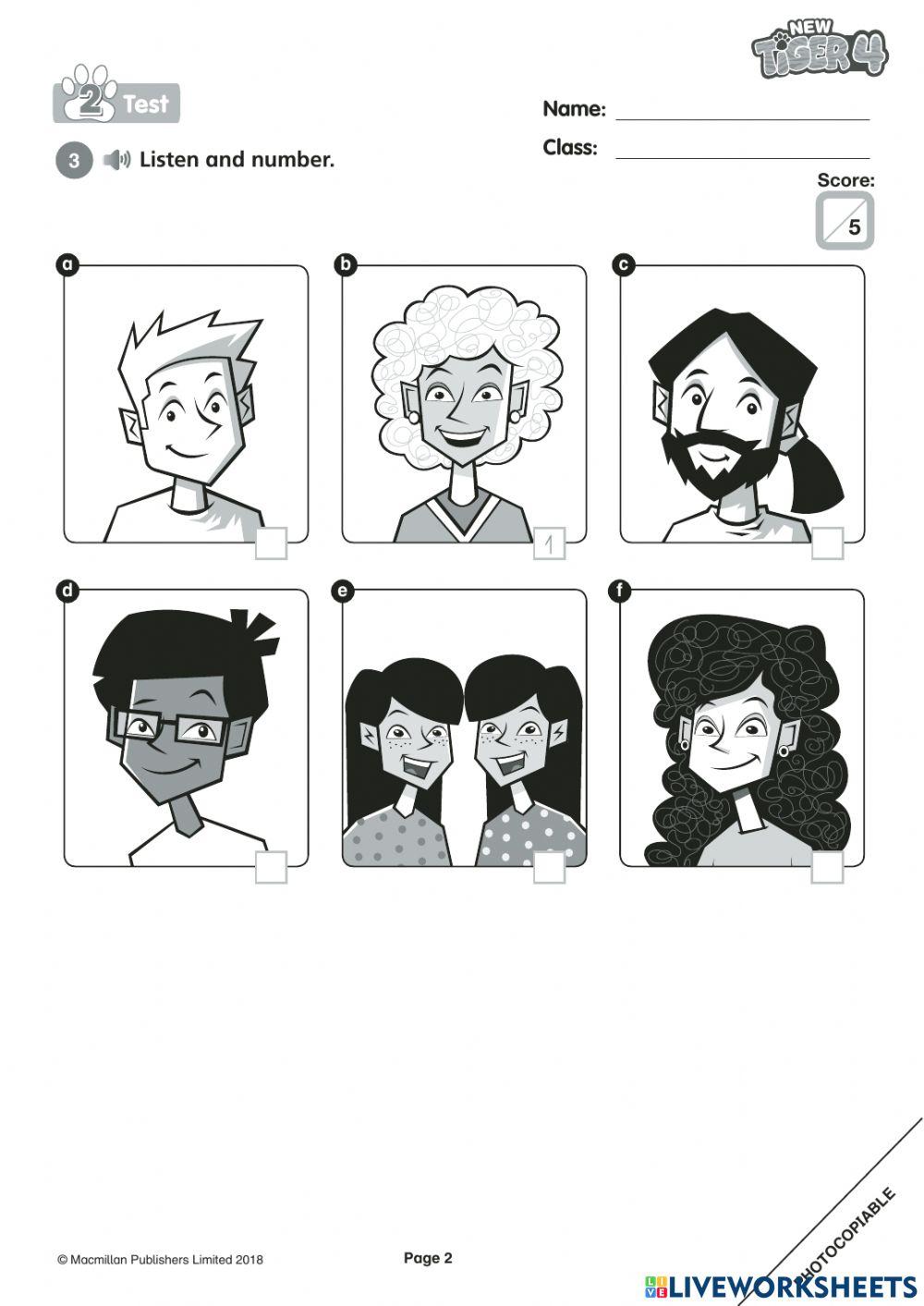 Tiger 4 unit 2 … | Free Interactive Worksheets | 6800071