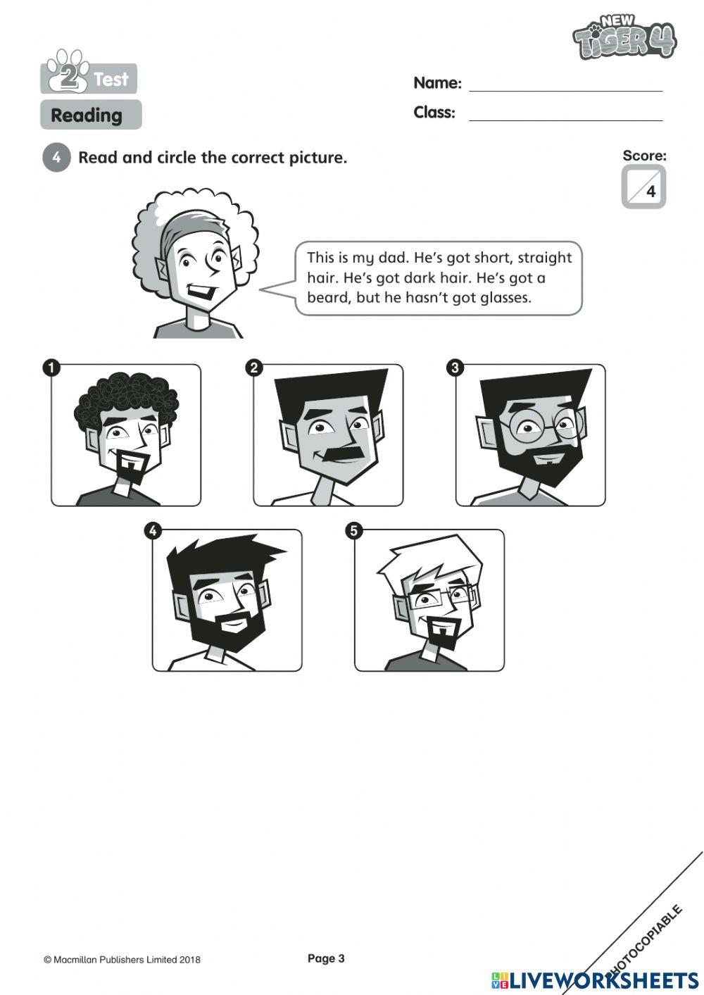 Tiger 4 unit 2 … | Free Interactive Worksheets | 6800071