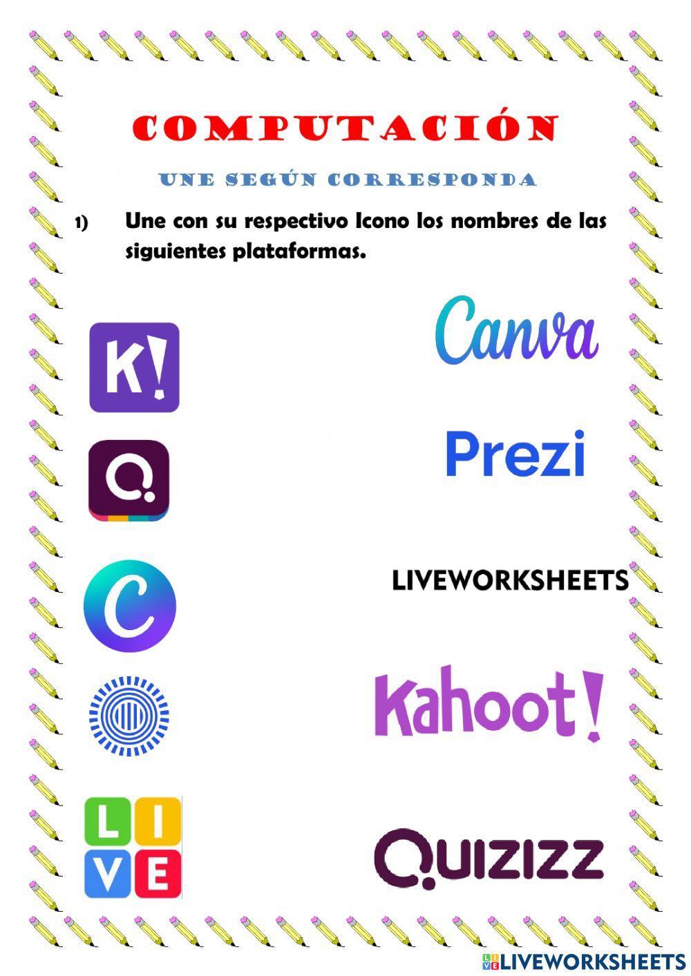 Computacion - Unir worksheet | Live Worksheets
