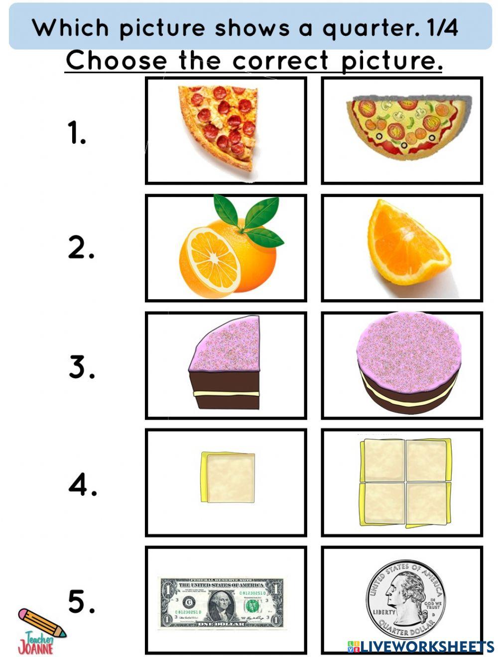 One quarter. 1-4. 2635081 | joannedavidson | Live