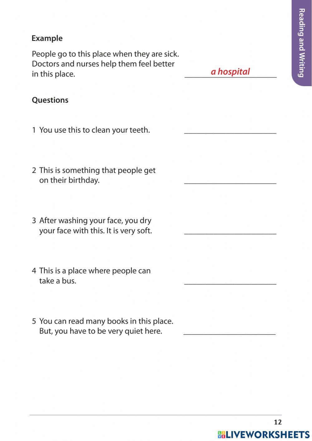 3510818 | READING - WRITING TERM 1 TEST - CREATE | Thi