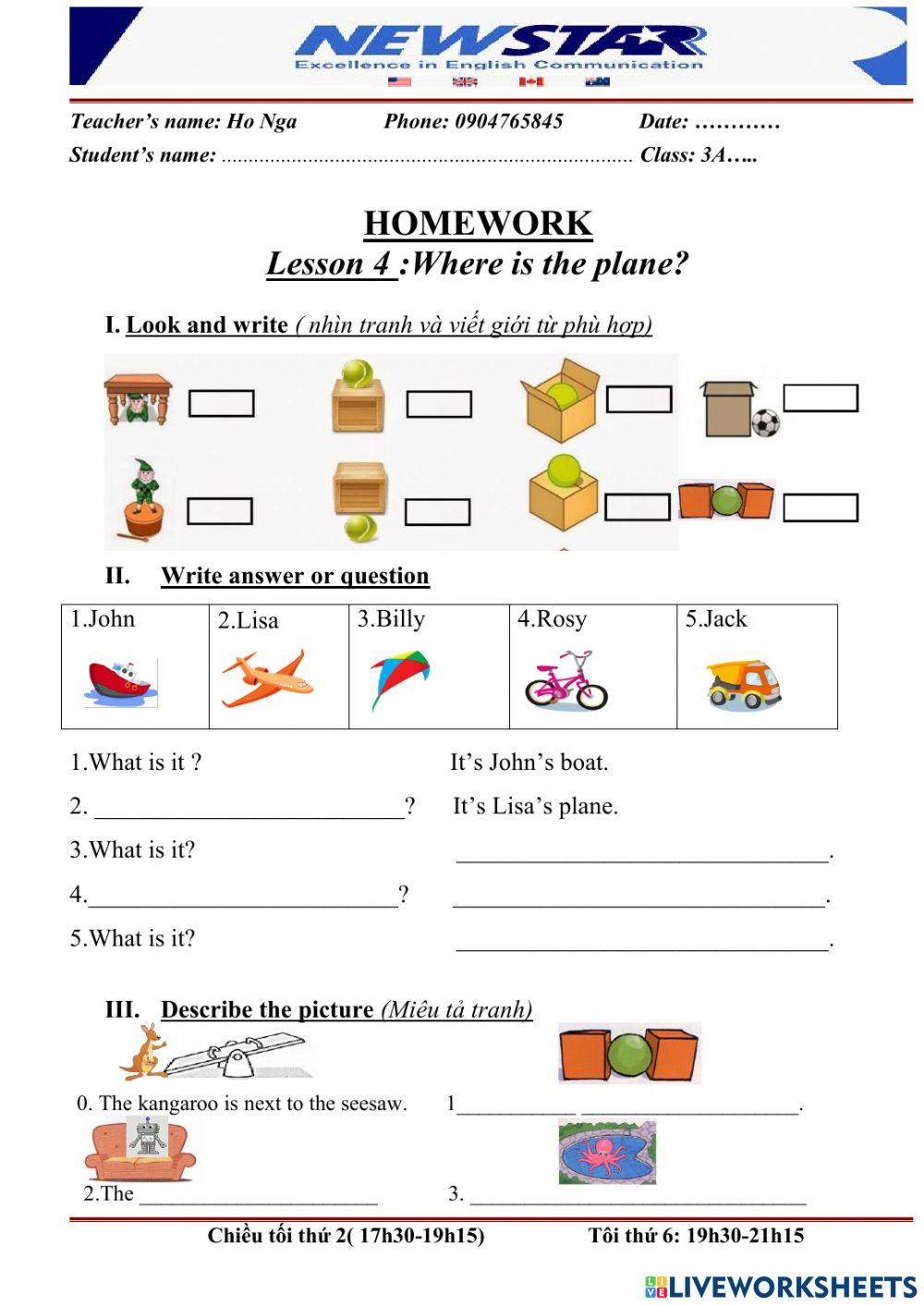 Lesson 1 K4 worksheet | Live Worksheets