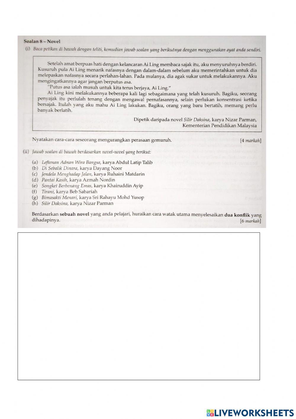 trial spm bm set I online exercise for | Live Worksheets