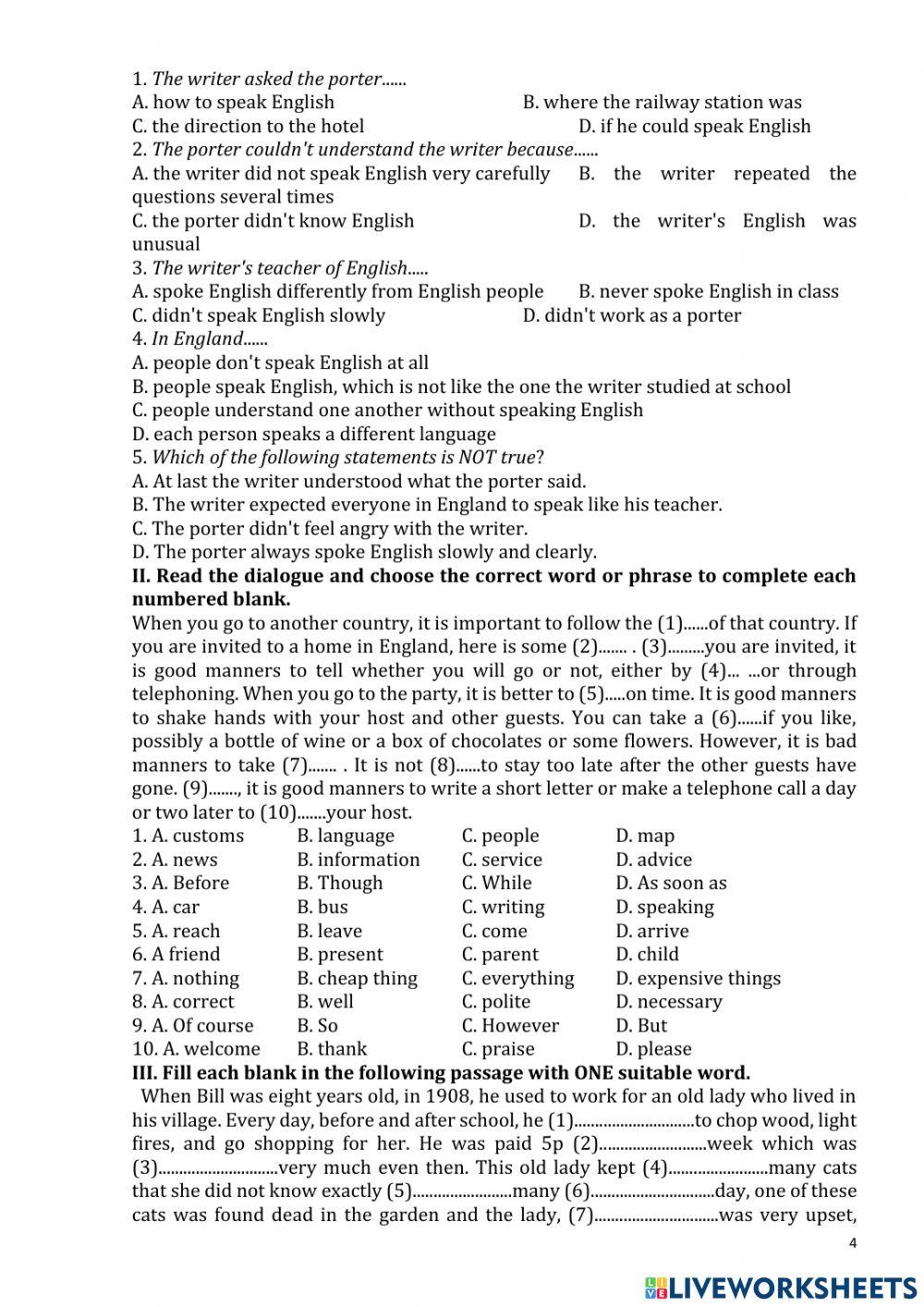 GR8.Revision (1st term). Part 1. worksheet | Live Worksheets