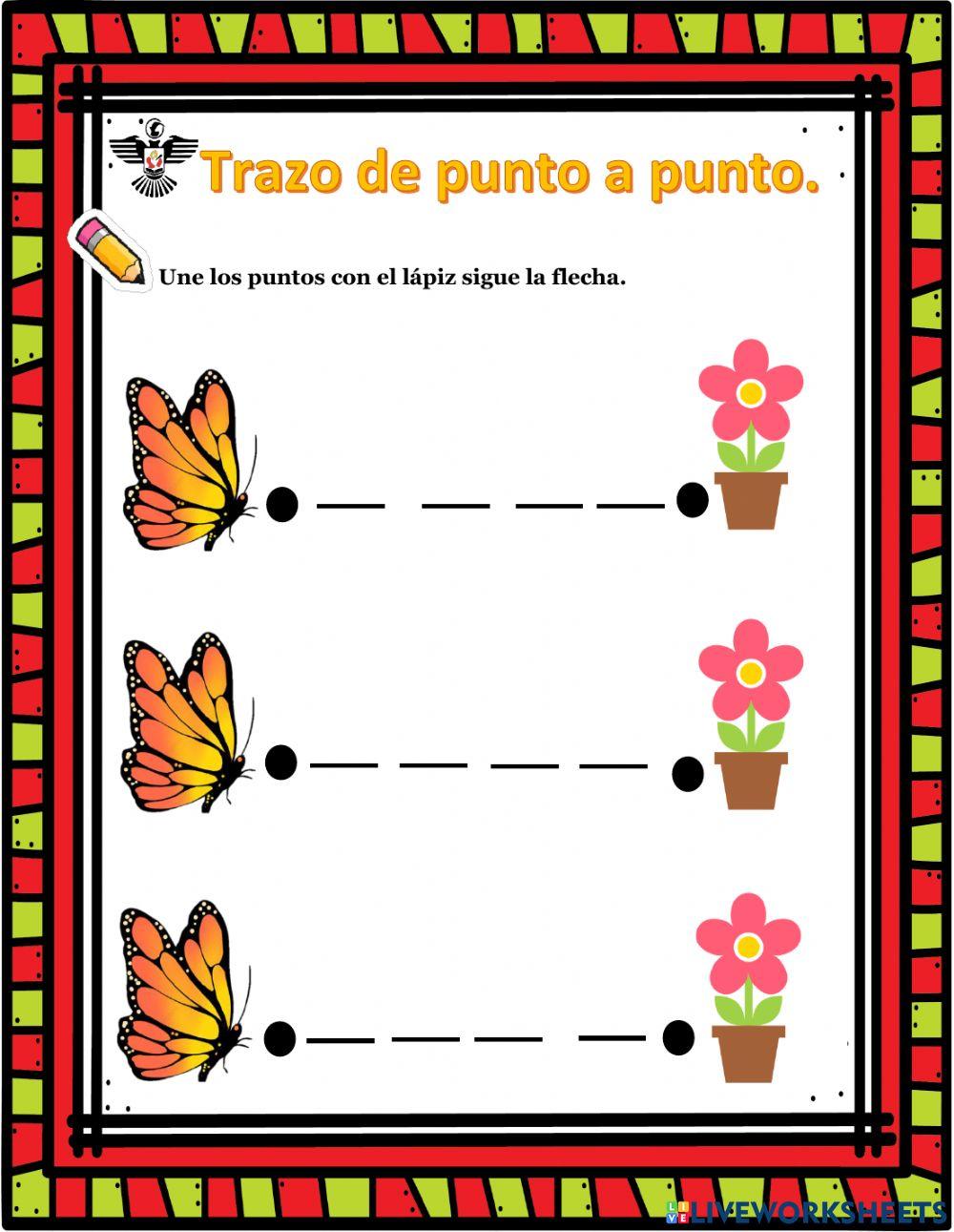 Unir las líneas worksheet | Live Worksheets