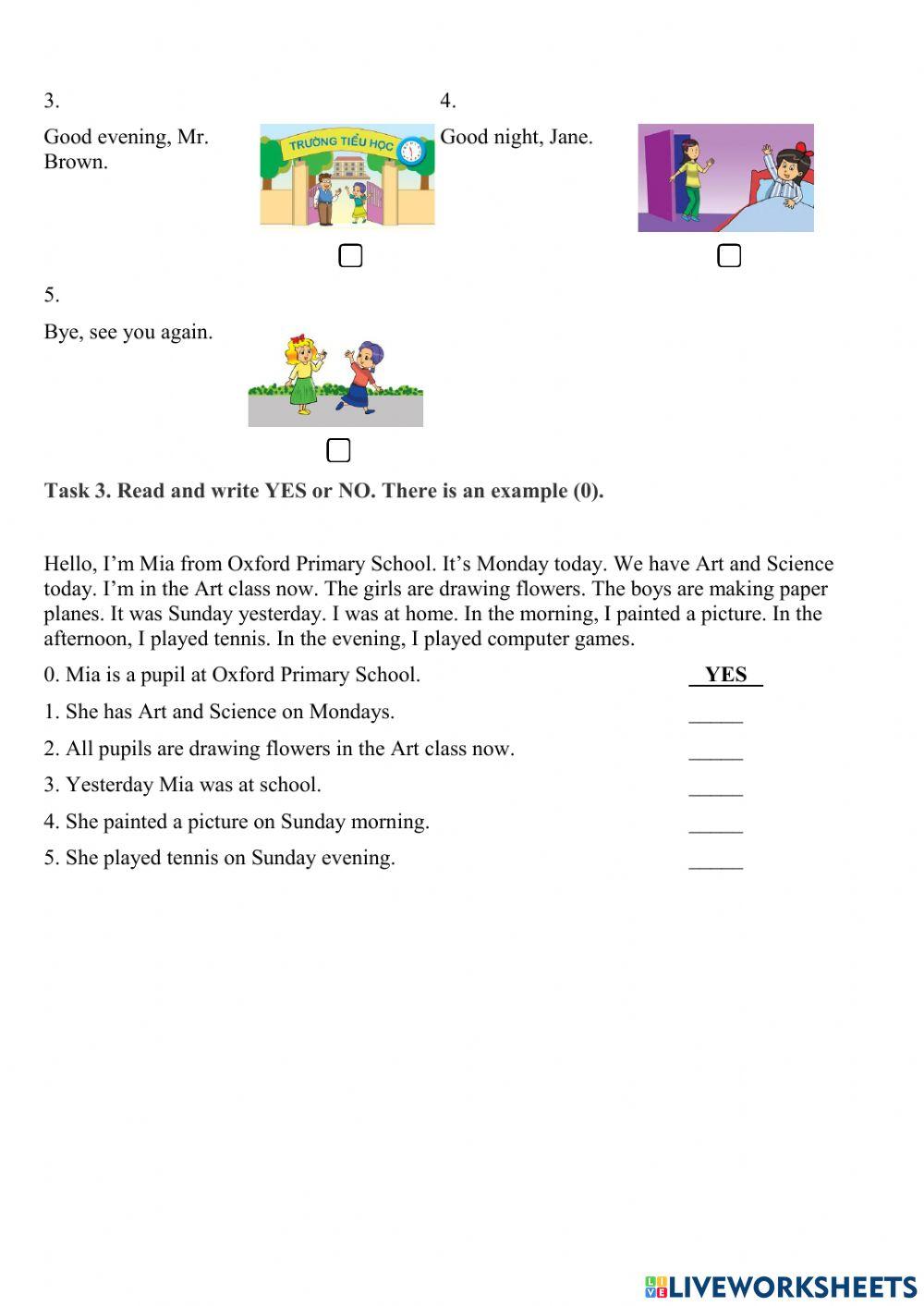 Test online exercise for grade 4 | Live Worksheets