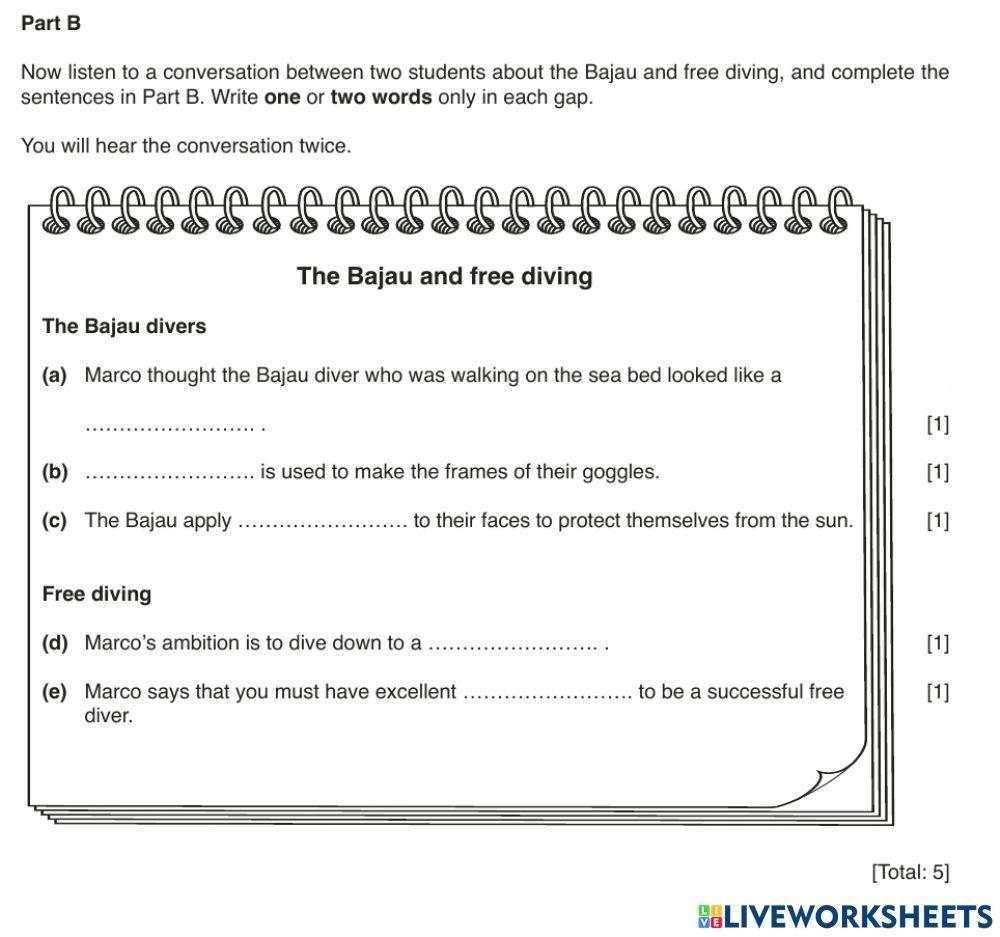 Grade 11 - Listening comprehension (17-12-2021) 5265030