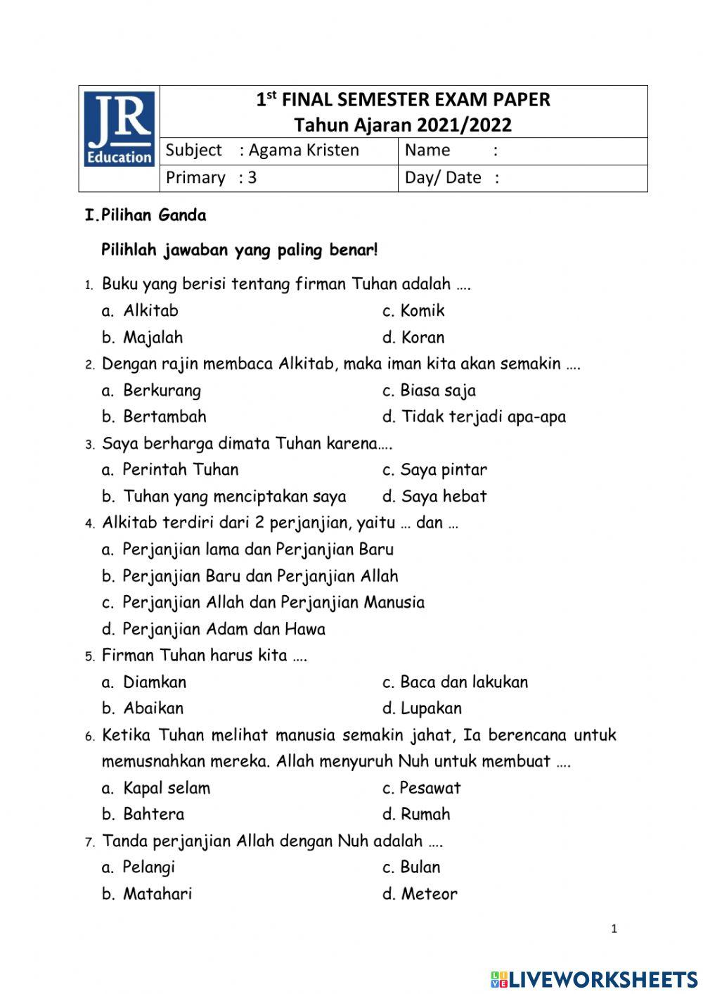 1739829 | 1st Final Semester Christian P3 | Jimboree