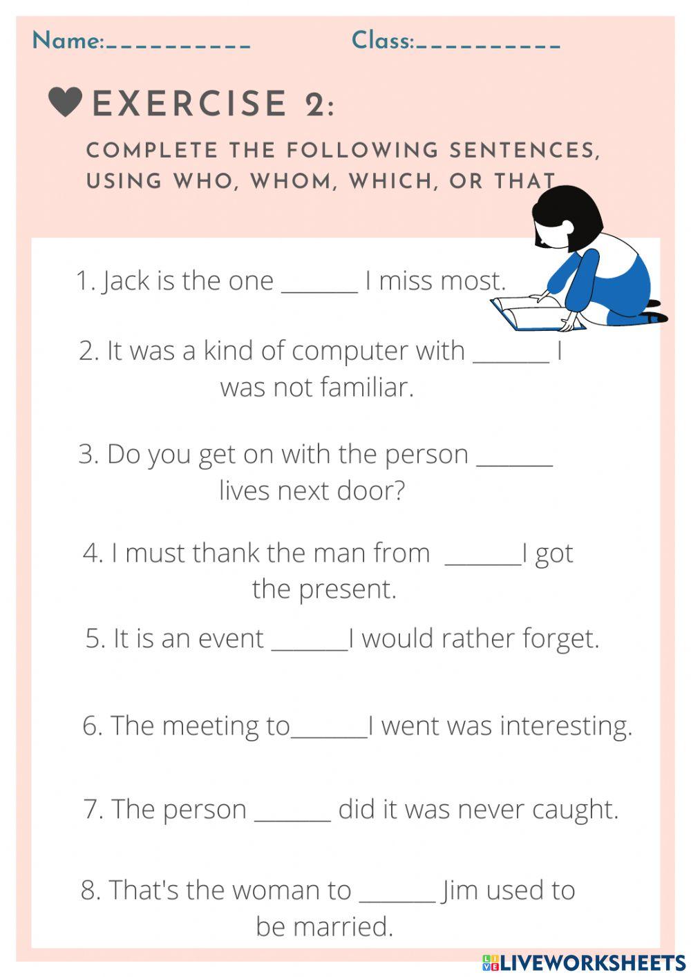 English Grade 11 exercise | Live Worksheets