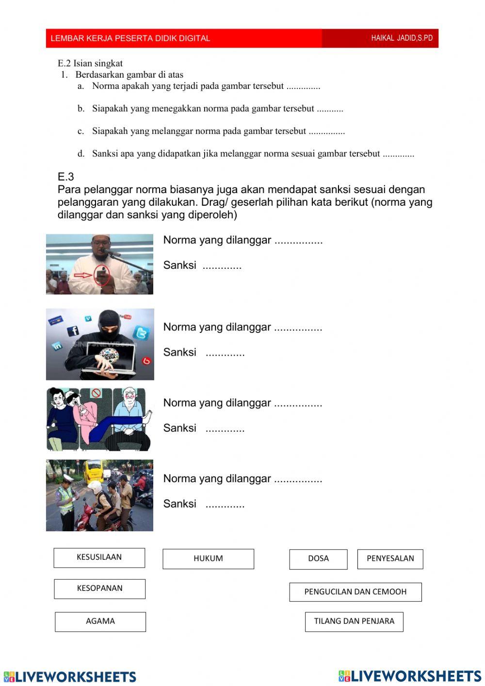 PKn online exercise for 7 | Live Worksheets