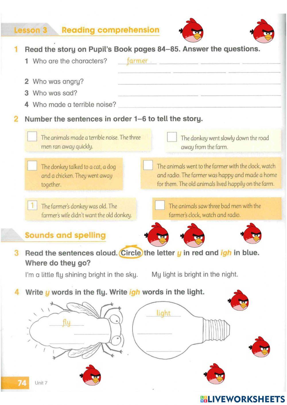 As3 unit 7 exercise | Live Worksheets
