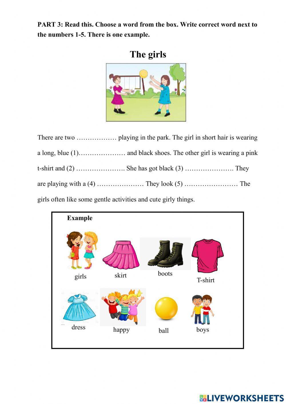 Idict 1-Unit 3: Clothes-Topic test-Reading and writing worksheet | Live ...
