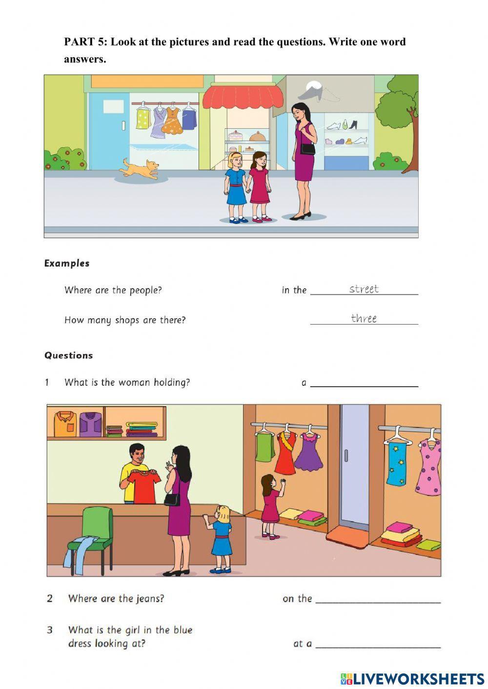 Idict 1-Unit 3: Clothes-Topic test-Reading and writing worksheet | Live ...