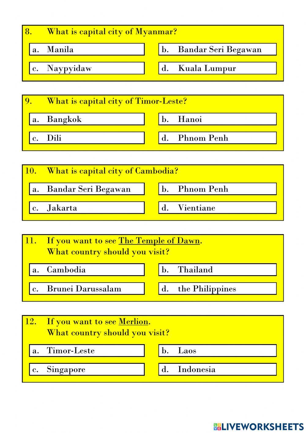 Test Unit 6 online pdf activity | Live Worksheets