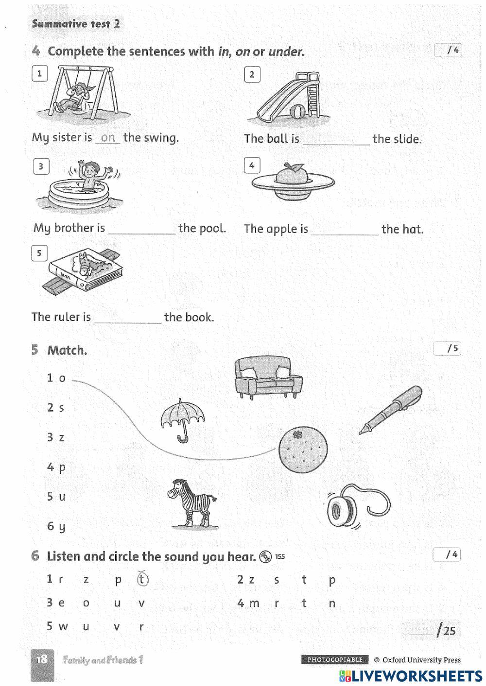 test unit 6 Fa1 online exercise for | Live Worksheets