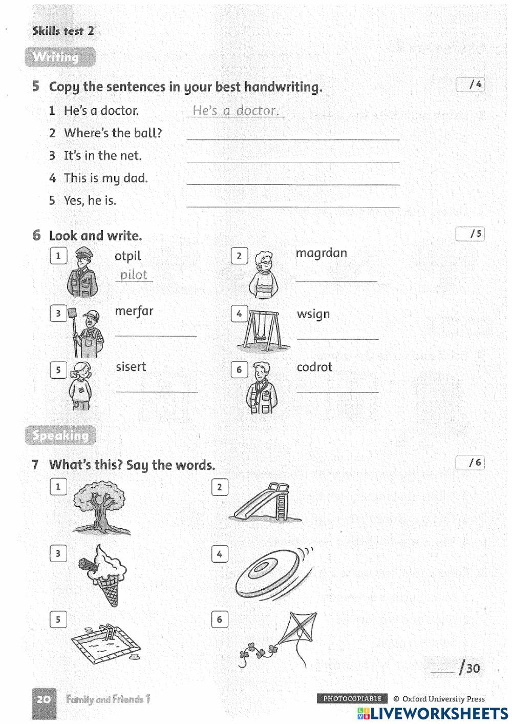 test unit 6 Fa1 online exercise for | Live Worksheets