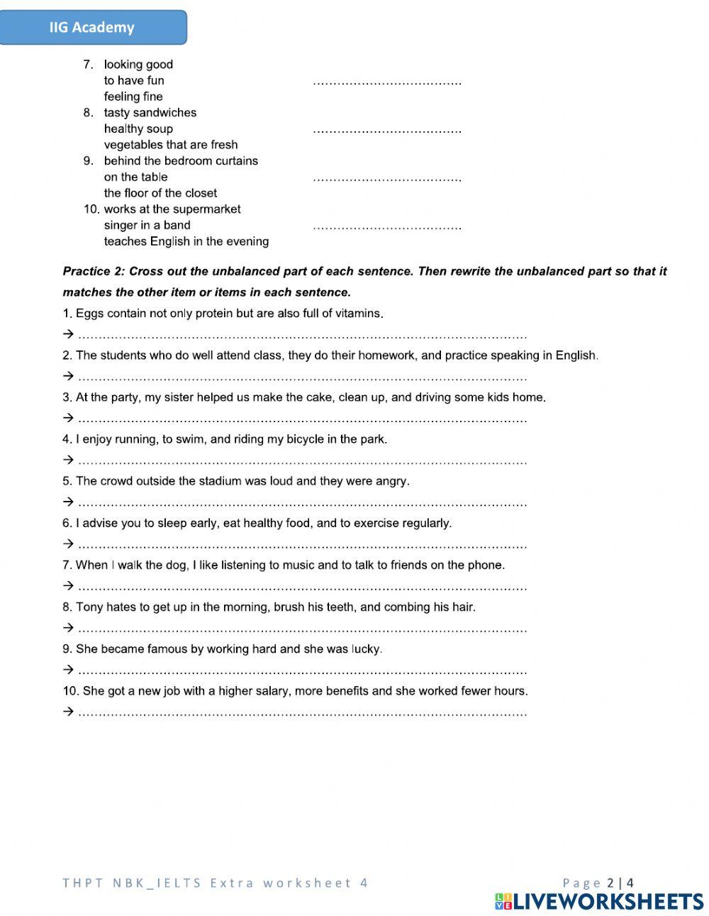 Writing tricks | donovantrung | Live Worksheets