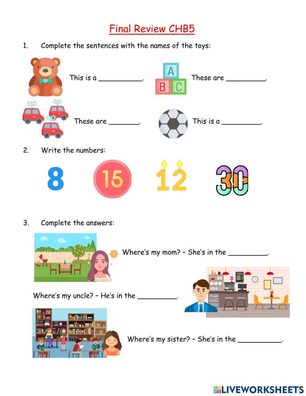 3511799 | Review CHB5 | Yuunyaan | LiveWorksheets