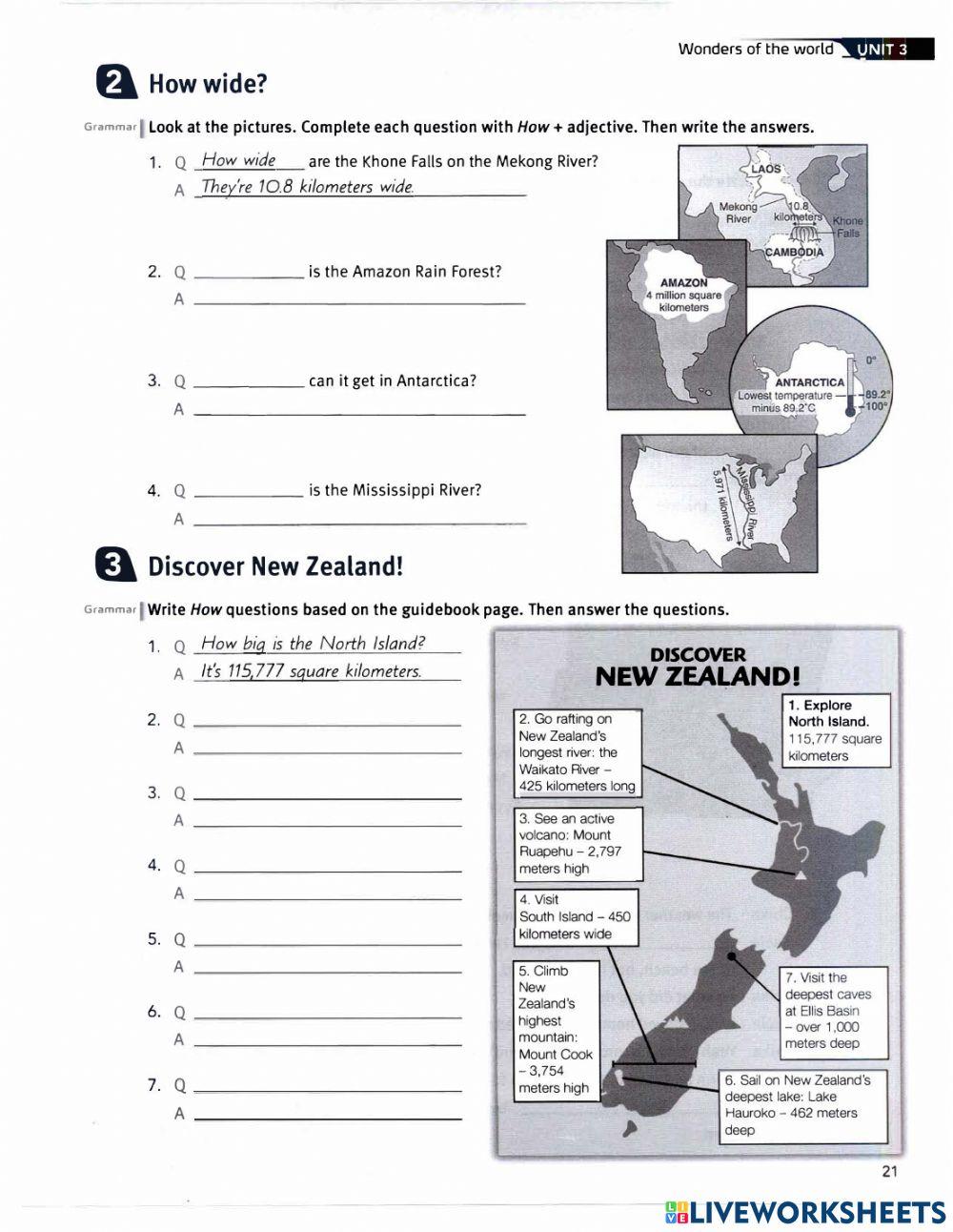 How + adjective online exercise for | Live Worksheets
