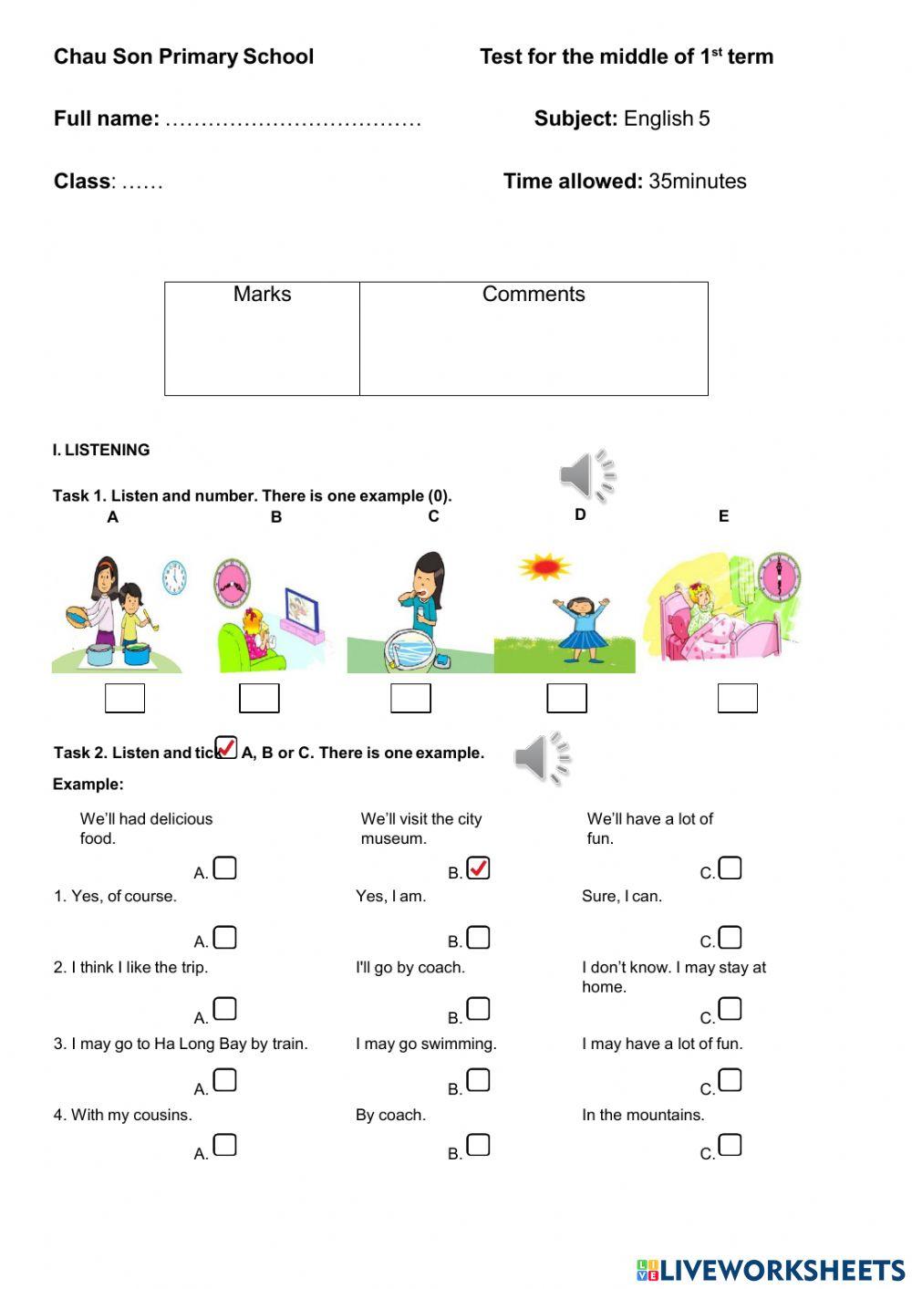 1742762 | Final Test 1 - Grade 5 | Nguyễn Thị Minh Châu