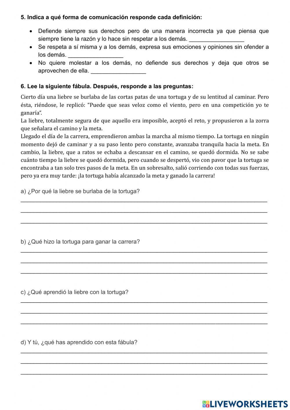 Examen Valores Éticos 1ª EvaluaciÓn Online Exercise For Live Worksheets