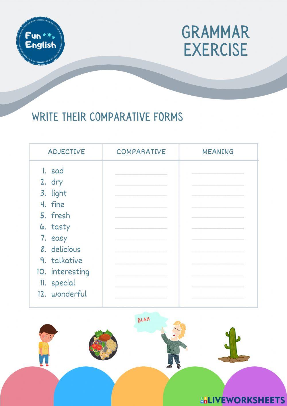 Adding -r -er o… | Free Interactive Worksheets | 1744170