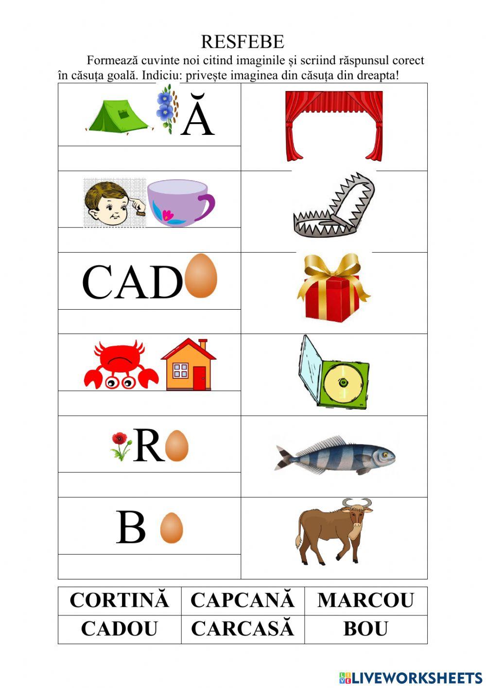 Resfebe romanian worksheet | Live Worksheets