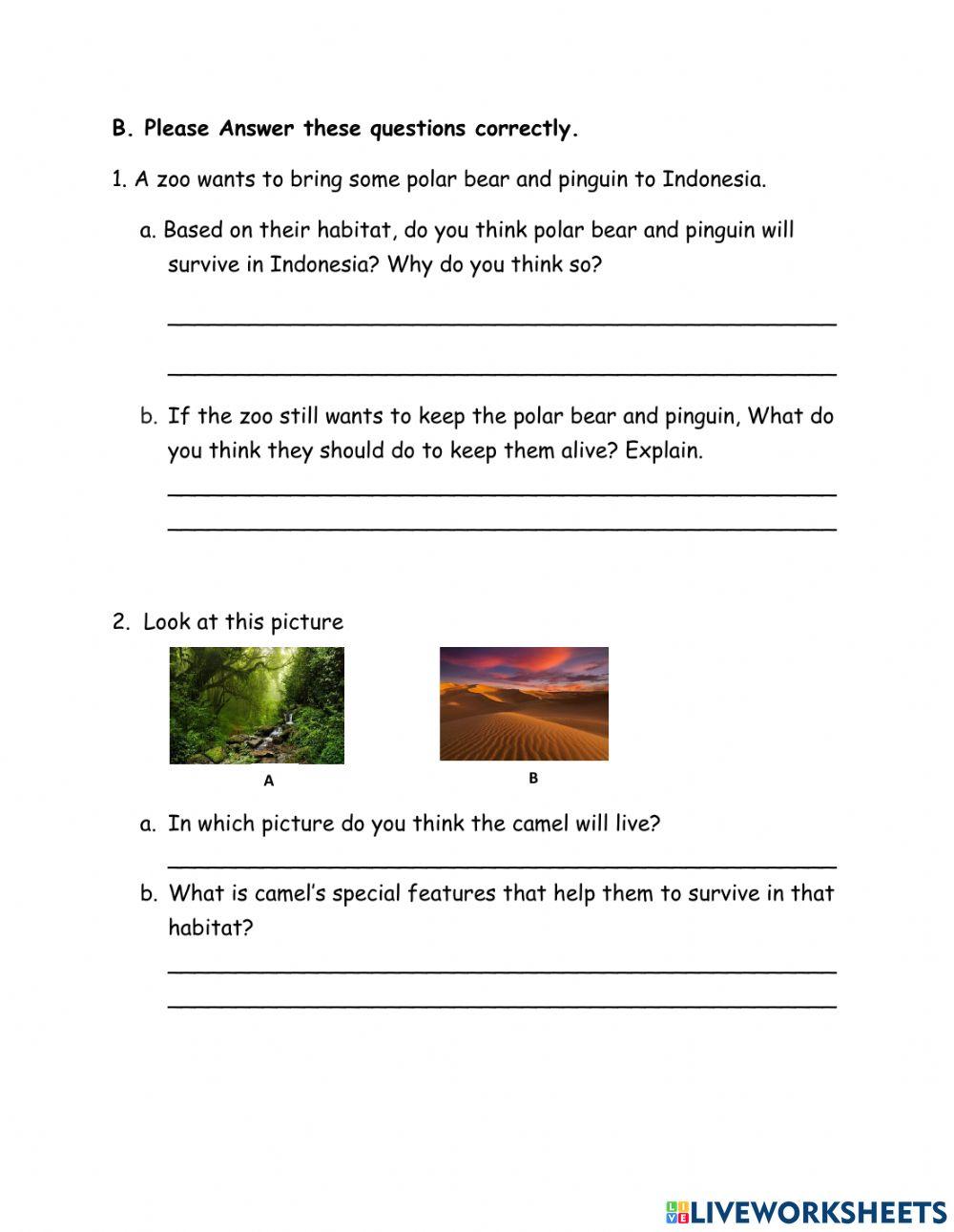 Final semester 1 science P2 worksheet | Live Worksheets