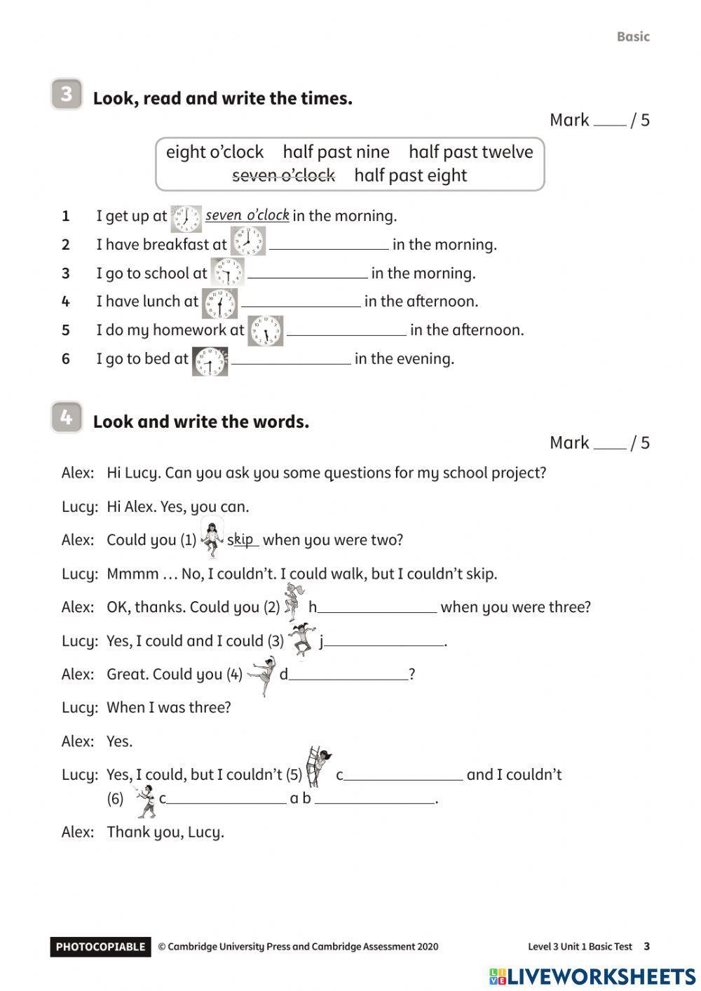 PEC L3 unit 1 - 2 new version online exercise for | Live Worksheets