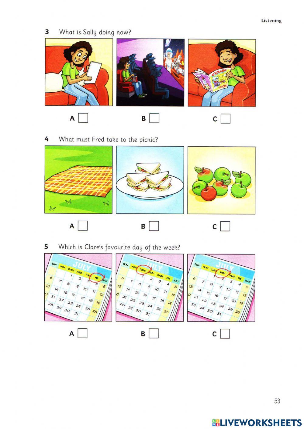 MOVERS 2 - TEST… | Free Interactive Worksheets | 4180328