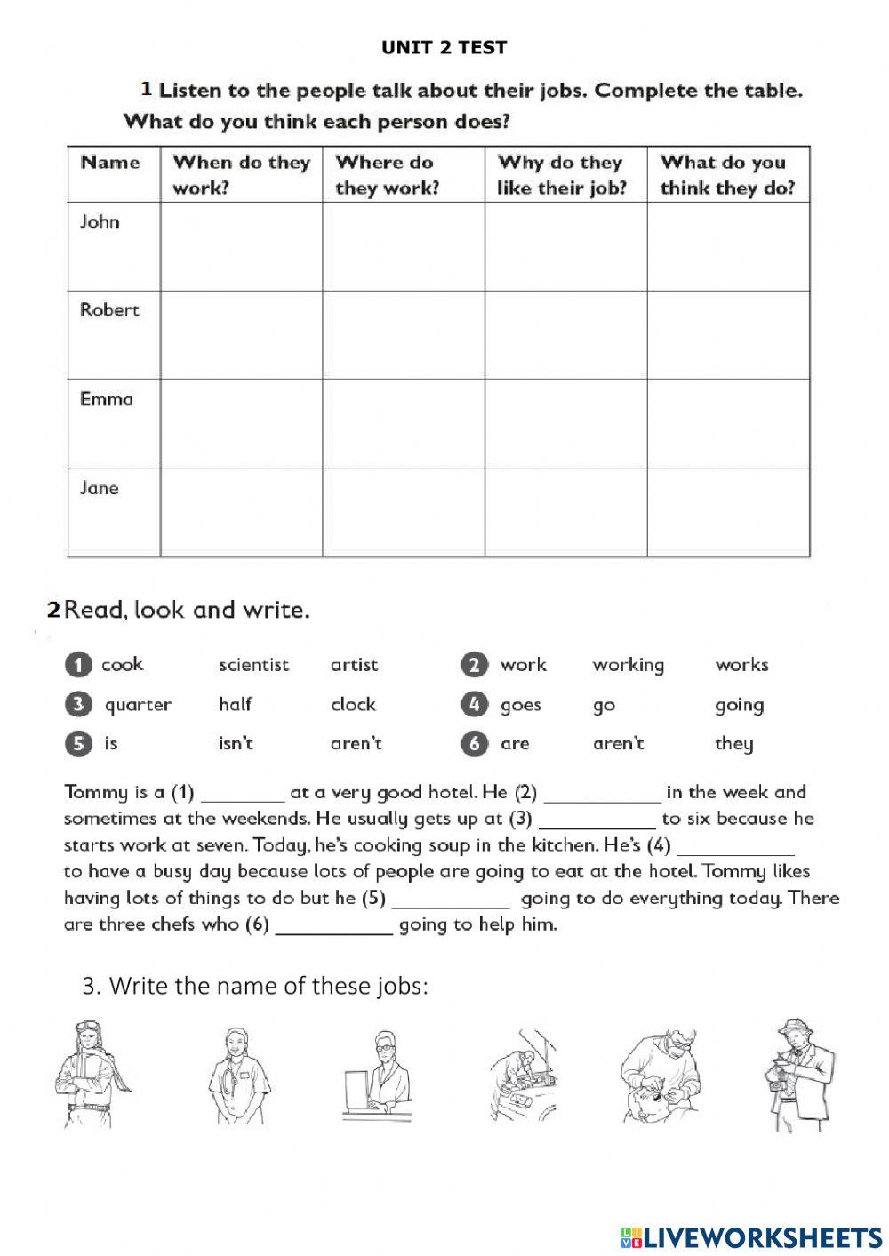 UNIT 2 TEST. CO… | Free Interactive Worksheets | 6791246