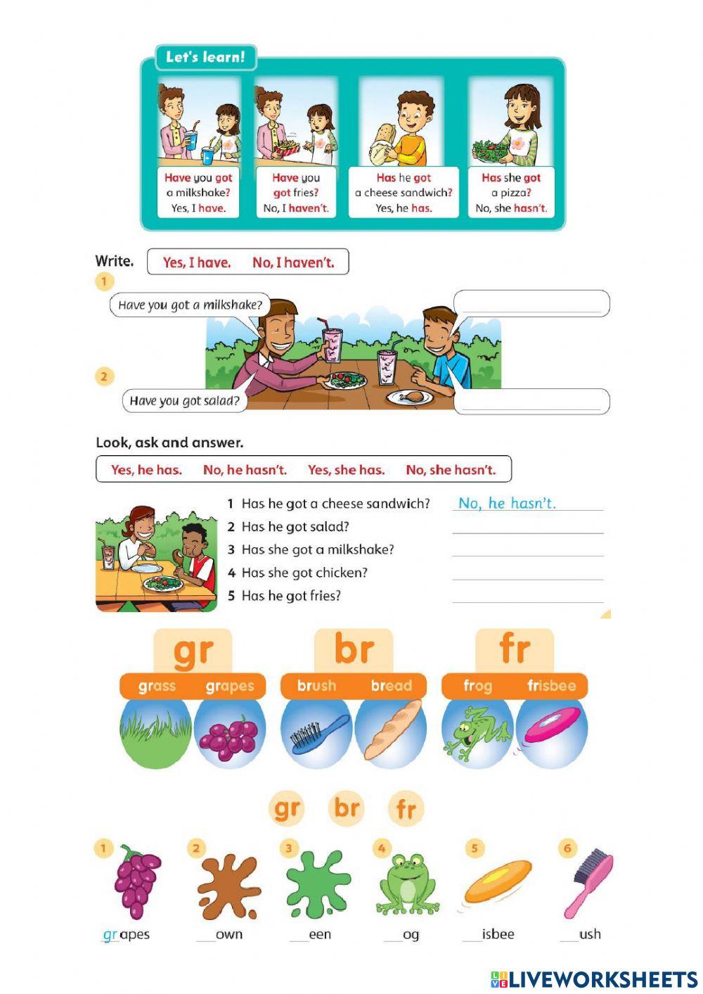 GF2 - UNIT 4 worksheet | Live Worksheets