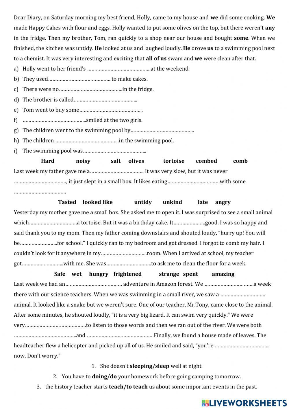 Flyers reading … | Free Interactive Worksheets | 1702584