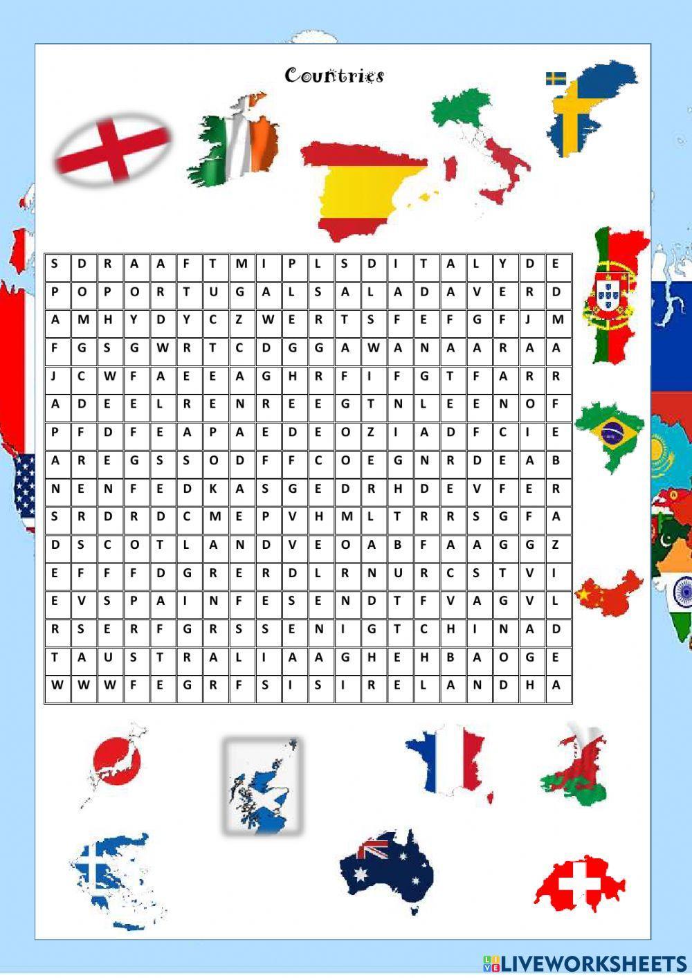 Countries II online exercise for | Live Worksheets