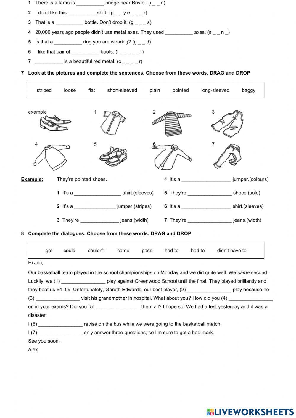 P4-Unit 1 online exercise for | Live Worksheets