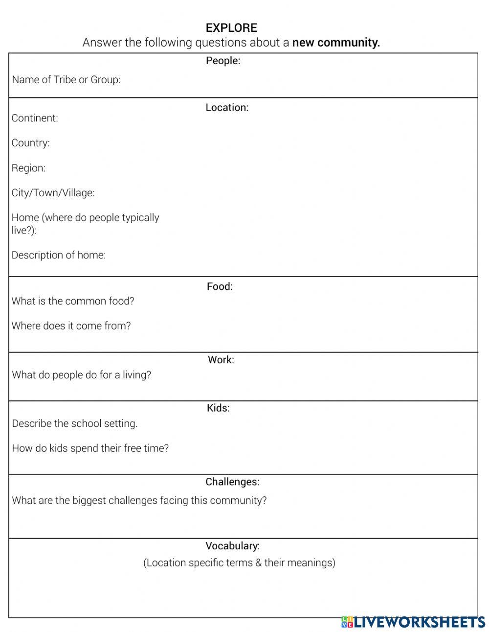 Home online exercise for | Live Worksheets