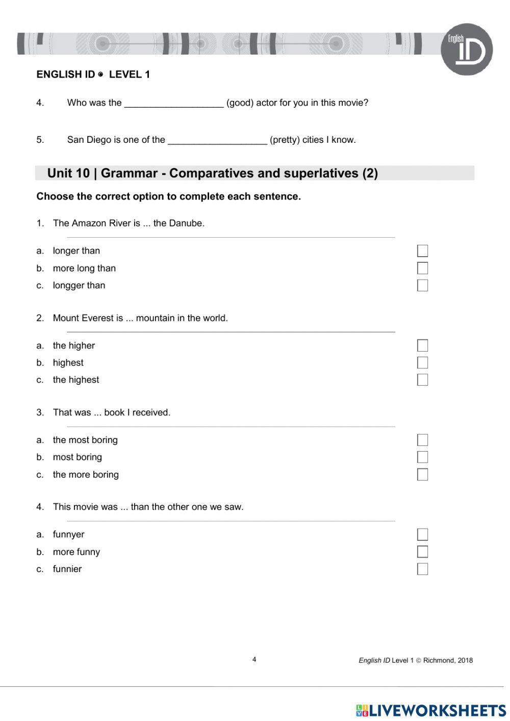 BASIC 10-EXAM online exercise for | Live Worksheets