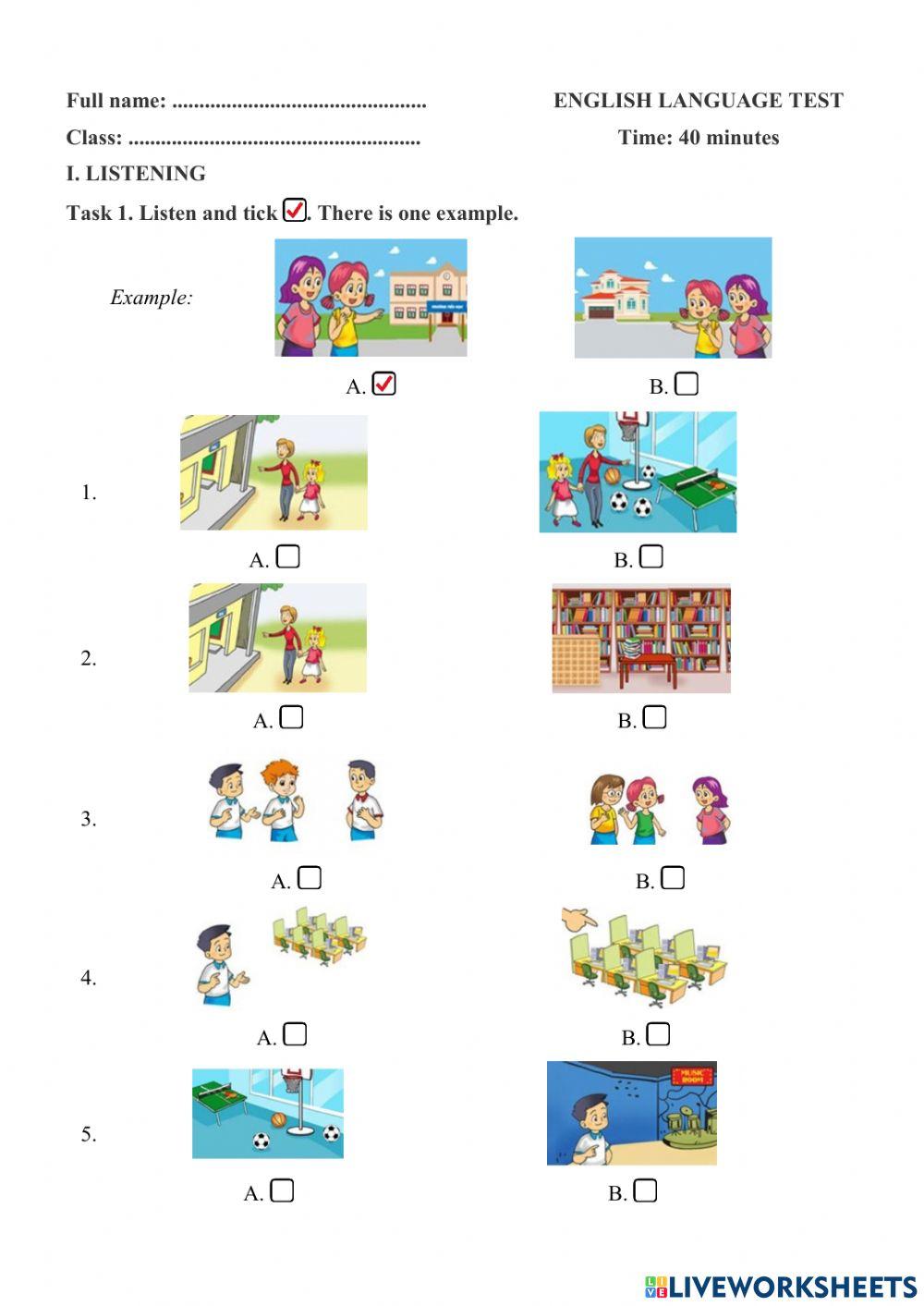 Term 1 test 1 worksheet | Live Worksheets