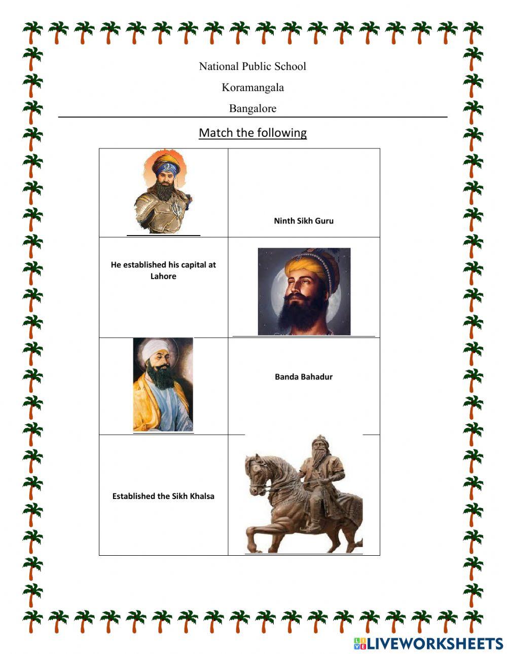 The Sikhs online exercise for | Live Worksheets