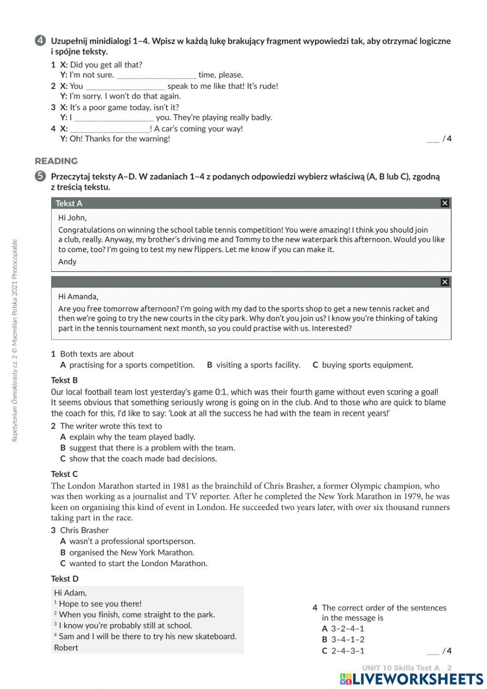 Macmillan Repet… | Free Interactive Worksheets | 6802486