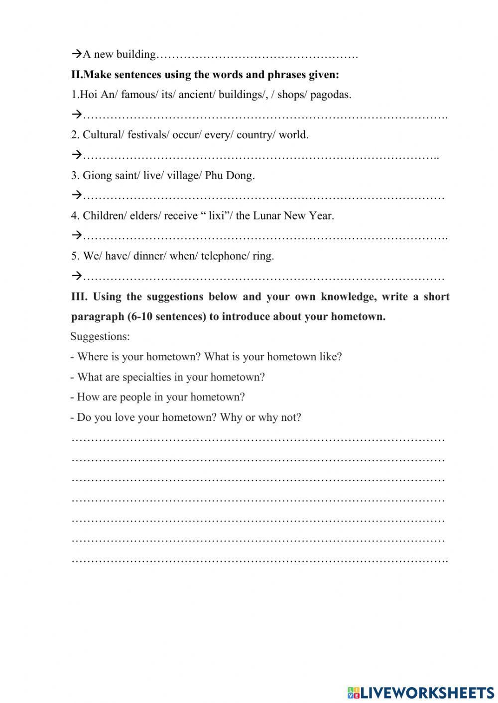 1747669 | G8 Test | linhtt1905 | LiveWorksheets