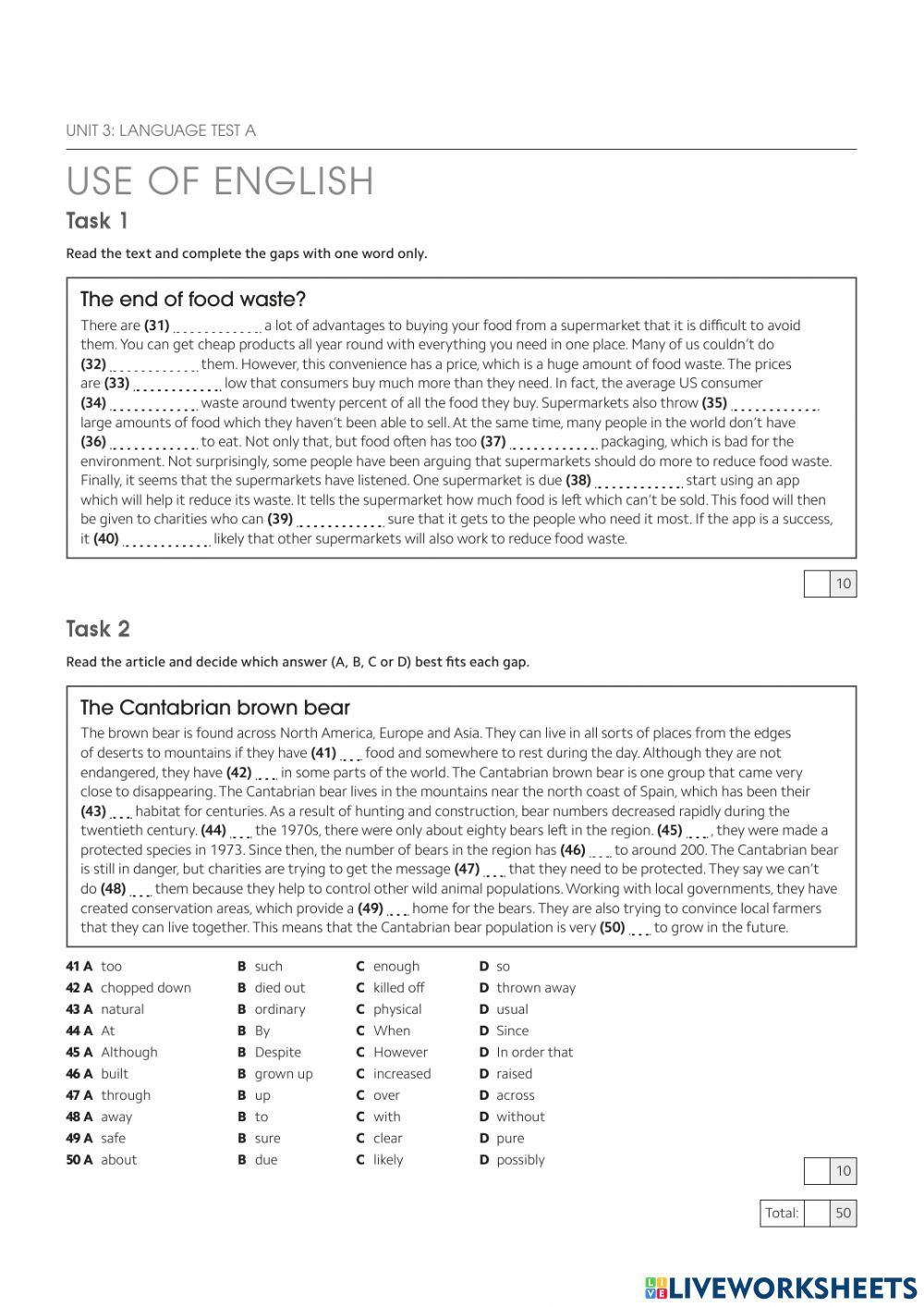 G6 Day 37 Lang 2 worksheet | Live Worksheets