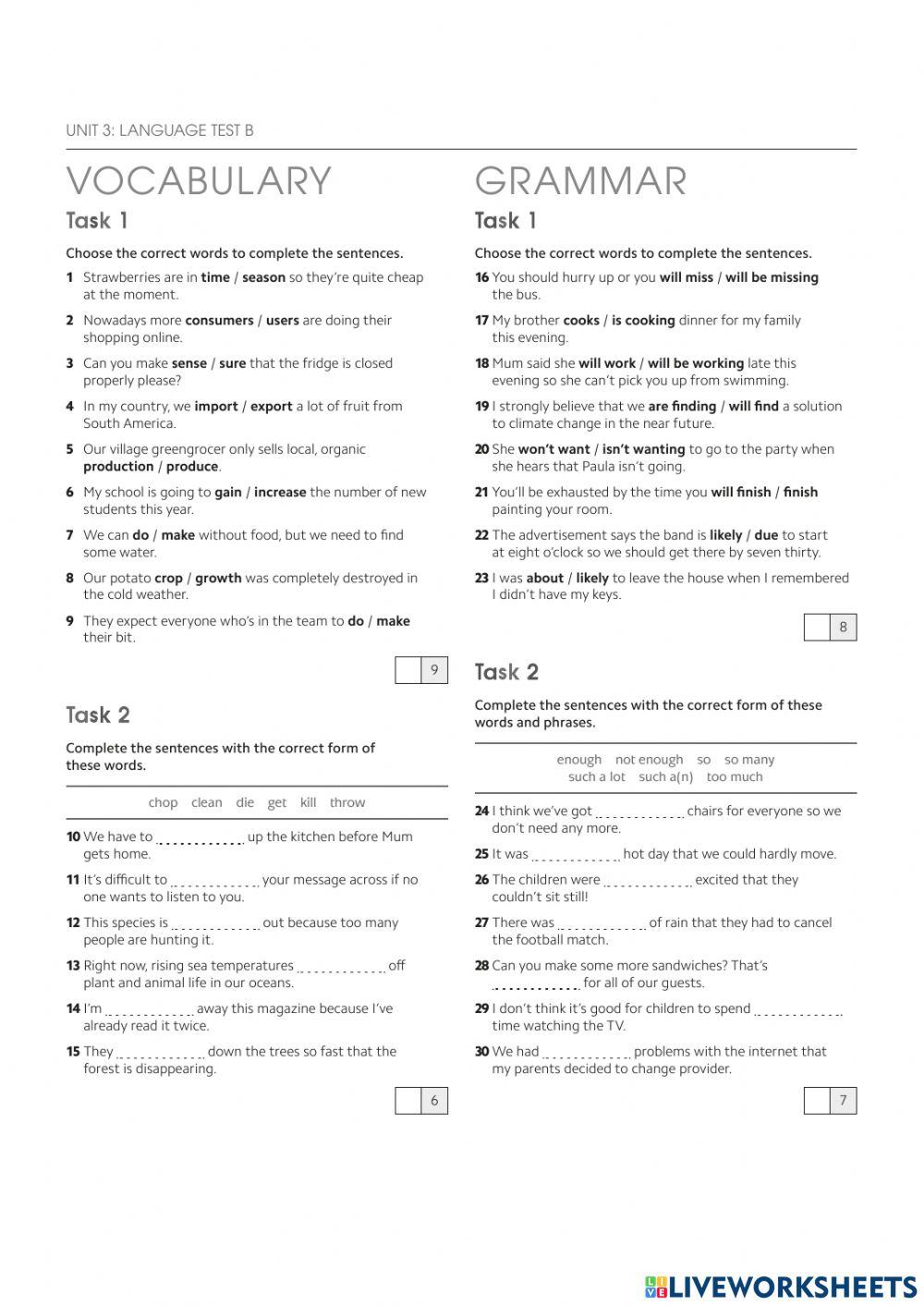 G6 Day 38 Lang 1 worksheet | Live Worksheets