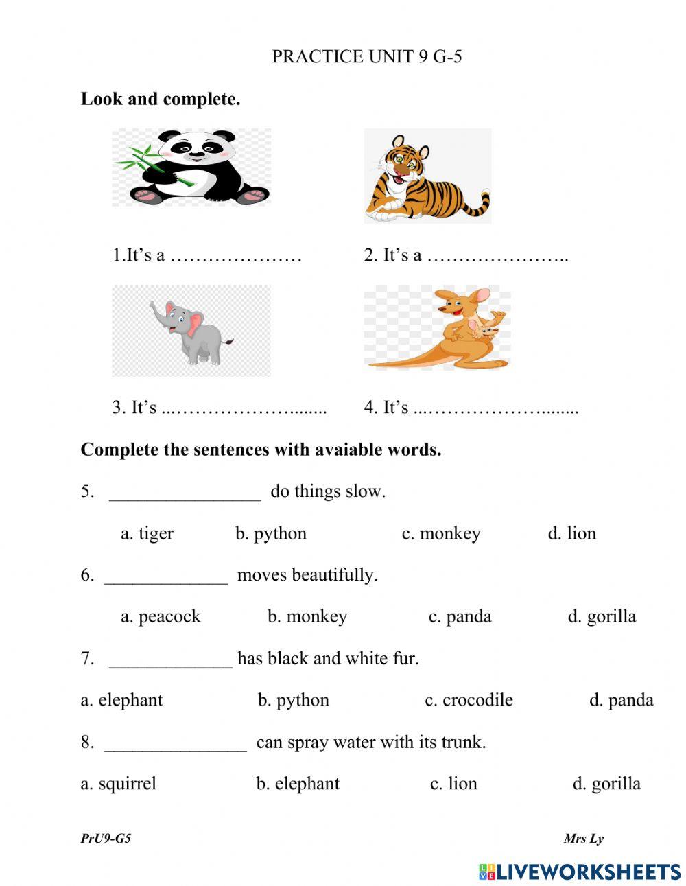4313101 | Practice Unit 9-G5 | Dao Thi Ly