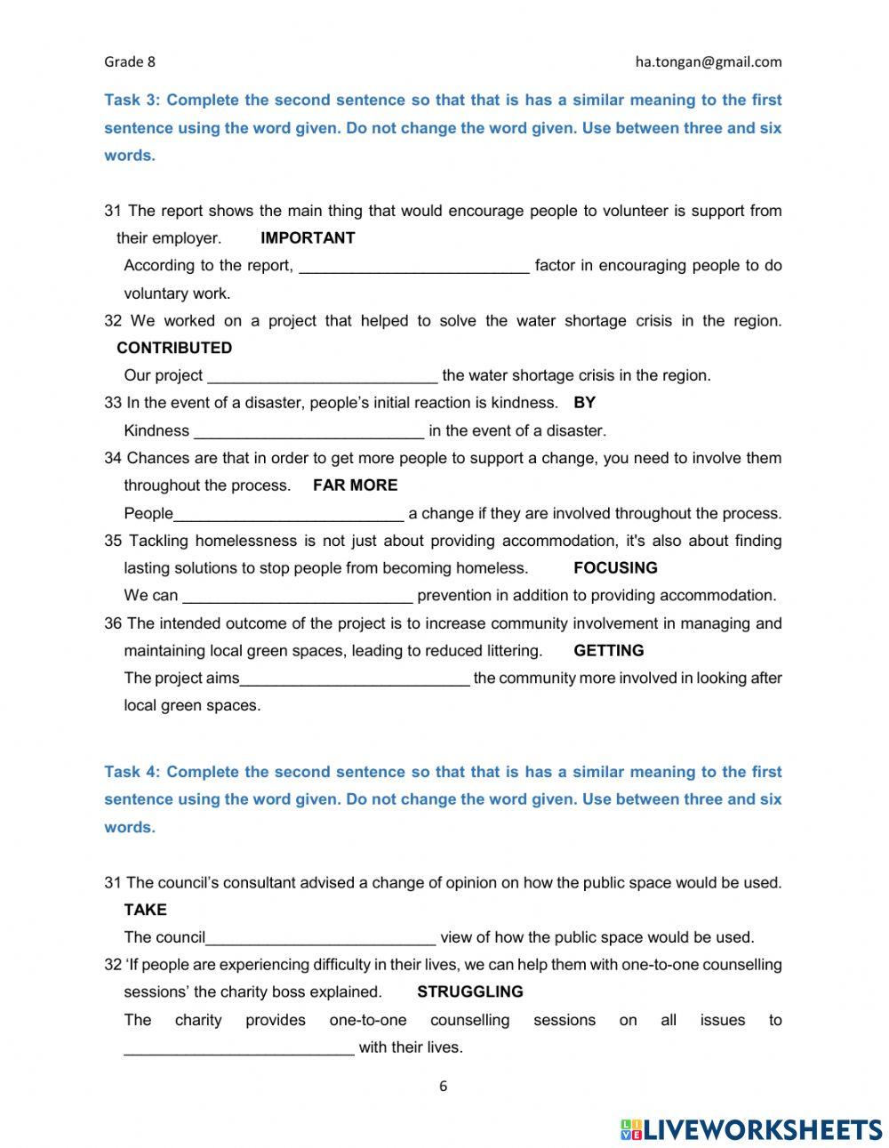 G8 Day 52 Pract… | Free Interactive Worksheets | 1748012